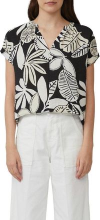 s.Oliver Druckbluse mit Raff-Details