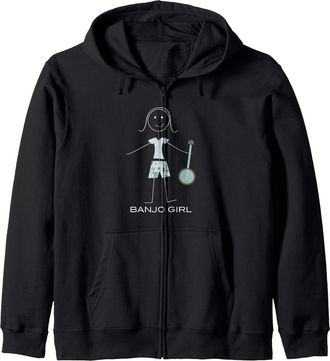 Whyitsme Design Lustige Frauen Banjo, M&auml;dchen Musiker Geschenke Kapuzenjacke