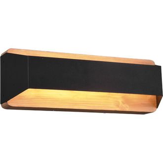 Trio Applique murale led 135w 3000k noir mat bois clair arino 50216031 50216031 50216031 50216031 50216031