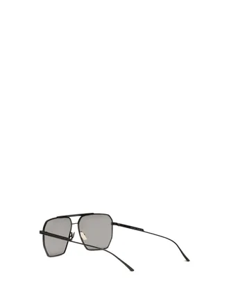 Bottega Veneta Womens Square Sunglasses Black-Grey Metal Black/grey