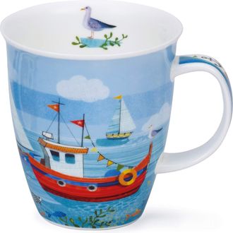 Dunoon Shoreline Feines Porzellan Nevis Form hergestellt in England sp&uuml;lmaschinen und mikrowellengeeignet Fischerboot