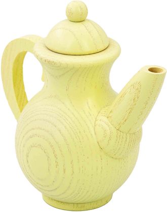 Seiffener Volkskunst | Räuchermännchen Räucherfigur | Räucherkanne Kaffeekanne Kanne | Erzgebirgische Volkskunst | Höhe 12 cm | Lemon