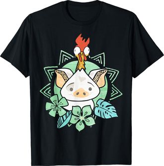 Disney Moana Pua Hei Hei Tropical Portrait T-Shirt