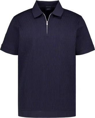Joop Herren Zip-Polo blau