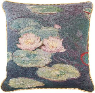 SIGNARE Ungew&ouml;hnlich Mode Kissenbezug/Kissenh&uuml;llen 45x45cm Tapisserie Blumen Sofakissen Couch Hause - Monet/Water Lily (CCOV-Art-Monet-2)