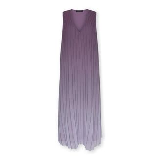 Elena Miro Langes Faltenkleid - - Dresses - Damen - Lila - M