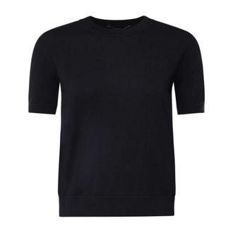 Max Mara Round-Neck Strickwaren - - Knitwear - Damen - Blau - M