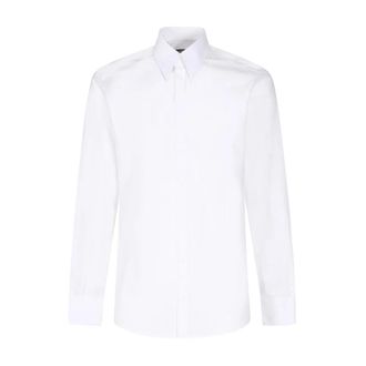 Dolce & Gabbana Wei&szlig;e Baumwoll-Elastan-Hemden - - Shirts - Herren - Wei&szlig; - 2XL