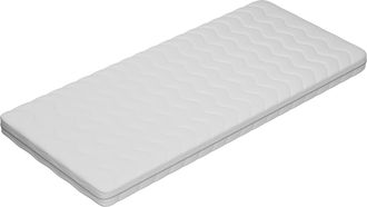 Mirjan24 Matratze Zeus 10, Schaummatratze, Höhe: 10 cm, Beidseitigematratze, Liegehärten H3, Bezug waschbar, Matratzenschoner (80x180)