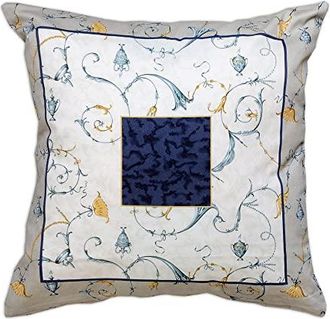 Bassetti OPLONTIS Kissenhülle zu Tischwäsche aus 100% Baumwolle, Panama-Gewebe in der Farbe Blau B3, Maße: 40x40 cm - 9322744