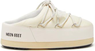 Moon Boot Icon Pantoletten mit Logo-Print - Nude