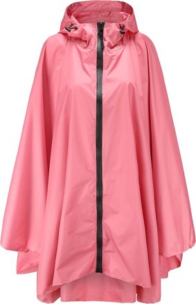 Nuur Regenponcho Damen Festival Regenmantel Unisex Regenjacke Wasserdicht Regencape Wiederverwendbar mit Kapuze Rosa