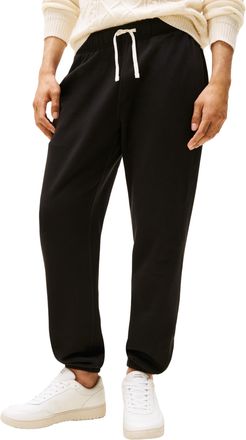 Tommy Hilfiger Herren Jogginghose Essential Fleece mit Tunnelzug, Schwarz (Black), XXL