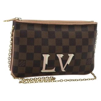 Louis Vuitton Pre-owned Damier Ebene Schultertasche - - Pre-owned - Damen - Braun - ONE SIZE