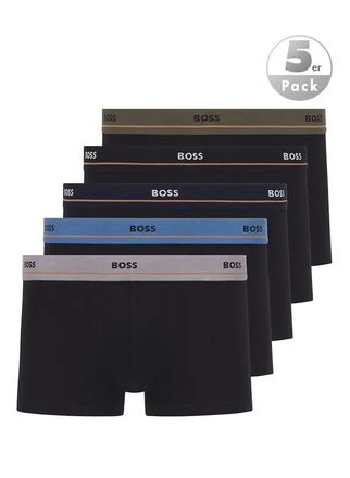HUGO BOSS Herren Unterw&auml;sche schwarz Baumwolle unifarben