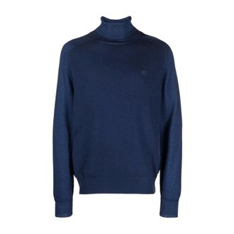 Etro Homme, Pulls, Bleu, Taille: L Pull Col Roulé Brodée Pegaso