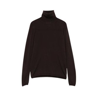 Max Mara Pull col roul&eacute; Saluto - Femme - Pulls - Brun - Taille: 38 FR