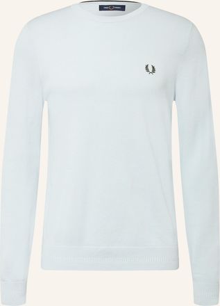 Fred Perry Piqu&eacute;-Pullover blau