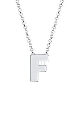 Elli Collier Femme Pendentif Lettre F Initiale - (925/1000) Argent