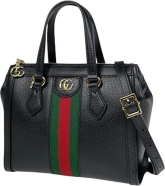Gucci Pre-owned Cuir sacs-gucci - Femme - Pre-owned - Noir - Taille: ONE Size