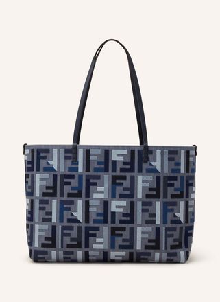 Fendi Shopper Roll Large Mit Pouch blau