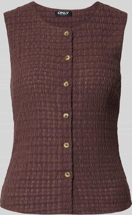 Only Slim Fit Weste mit Seersucker-Struktur Modell ILSE