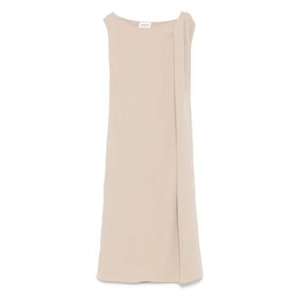 P.A.R.O.S.H. Elegantes Kleid in Neutralen T&ouml;nen - - Dresses - Damen - Beige - L
