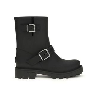 Jimmy Choo London Biker-Regenstiefel - - Shoes - Damen - Schwarzk - 39 EU