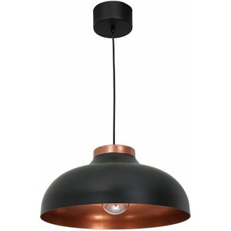 Licht-Erlebnisse Licht-erlebnisse - H&auml;ngelampe in Schwarz Kupfer Metall E27 Modern Wohnzimmer mira