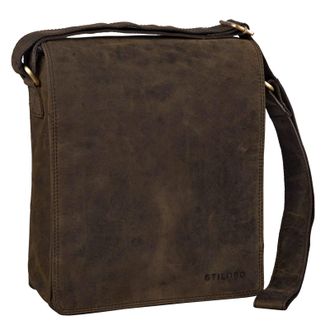 STILORD Lars Vintage Umhängetasche Leder Herren Hochformat für 13,3 Zoll Tablet MacBooks und iPad Schultertasche Herrentasche Messenger Bag Echtleder, Farbe:c