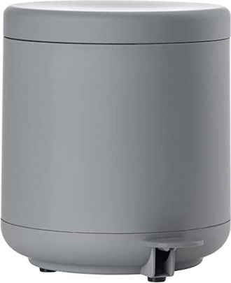 Zone Denmark Ume Mülleimer Bad, Kosmetikeimer, Treteimer mit Deckel fürs Badezimmer, mit herausnehmbarem Inneneimer und Soft-Close, Durchm. 19,5 cm, Höhe 22 cm, 4 