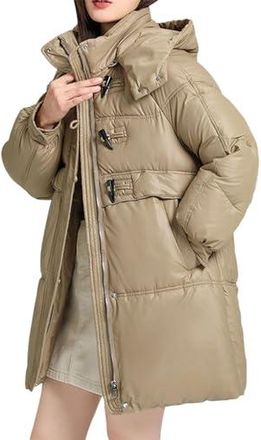 Generic Blouson Femme Hiver Manteau Grande Taille Parka Longue Doudoune Pour Femme Manteau D Hiver Zippé à Capuche Avec Poches Chauffant Thermique Veste Chaud