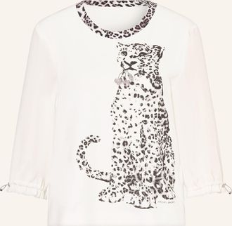 Marc Cain Shirt Mit 3/4-Arm Und Schmucksteinen weiss