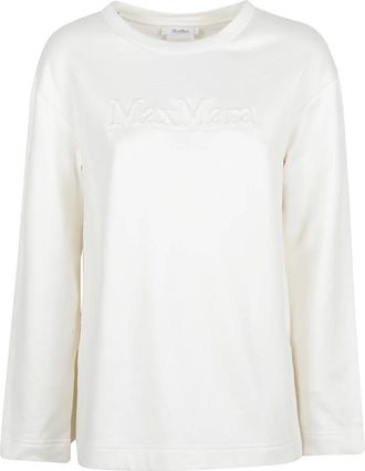 Max Mara Femme, Sweatshirts et sweats &agrave; capuche, Blanc, Taille: 40 FR Berma SweaT-shirt