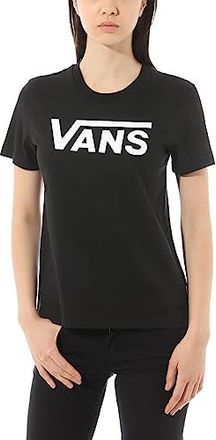 Vans Flying V Crew Tee, T-Shirt Femme, Noir (Black Blk), 34 (Taille Fabricant: X-Small)