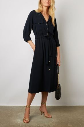 Gerard Darel Robe chemise fluide - EZRA - Multicolore Marine