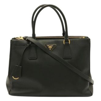 Prada Pre-owned Saffiano Lux 2way Handbag - - Pre-owned - Damen - Schwarzk - ONE SIZE