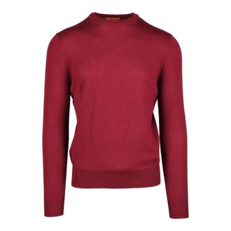 Ballantyne Wollstrickpullover - - Knitwear - Herren - Rot - XL