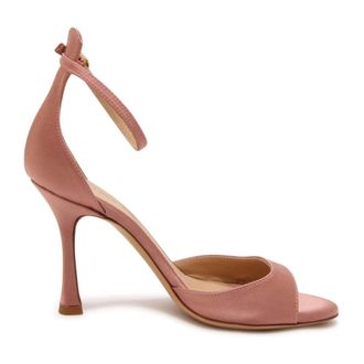 Roberto Festa Milano June Satin Sandale mit 9-5 cm Absatz - - Shoes - Damen - Rosa - 36 EU