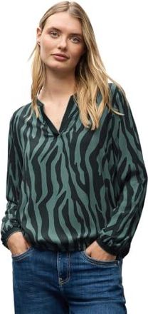 Street One 3412082 Tunique avec détails à Bande adhésive, Vert Clair, 36 Femmes