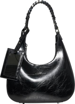 John Richmond Femme, Sacs, Noir, Taille: ONE Size Sac bandouli&egrave;re incurv&eacute; avec anse tress&eacute;e