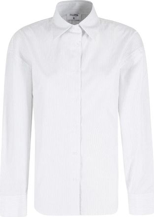 Filippa K Femme, Blouses et Chemises, Blanc, Taille: 38 FR Hourglass Pinstripe Shirt