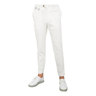 Paolo Pecora Wei&szlig;e Stoffhose - - Trousers - Herren - Wei&szlig; - XL