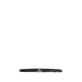 Vivienne Westwood Small Line Orb Buckle Belt - - Accessories - Damen - Schwarzk - M/L