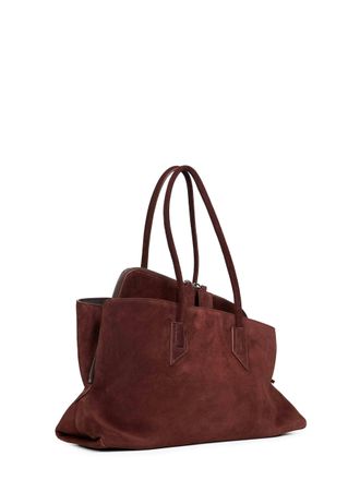The Attico Womens Top Handle Bag La Passeggiata Medium Light Chocolate Brown Calf Leather (bos Taurus) Handbags Hand