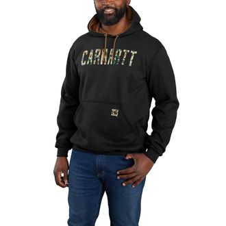 Carhartt Work in Progress Bekleidung Camo Logo Sweatshirt schwarz S
