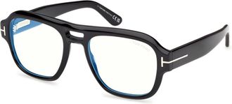 Tom Ford unisex, Accessoires, Noir, Taille: 54 MM Pilot Optical Frame