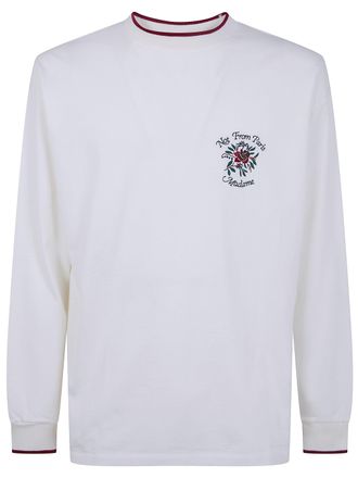 Dr&ocirc;le de Monsieur Slogan Rose Long Sleeves T-Shirt