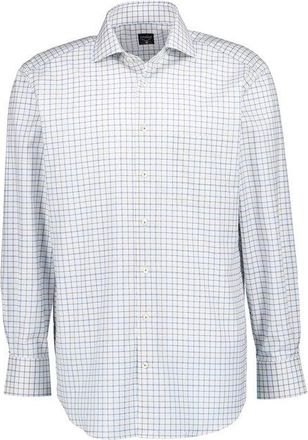 van Laack Herren Hemd blau kariert Comfort Fit