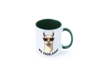 Generic No ProbLama | Lama | Alpaka Farbige Tasse - Kaffeetasse/Geschenk/Familie - Gruen